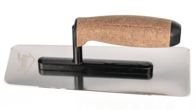 Toolty Venetian Trowel with Cork Handle on Aluminium Foot 240mm for ...