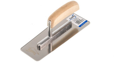 Toolty Venetian Trowel with Wooden Handle 240 mm Stainless Stell for ...