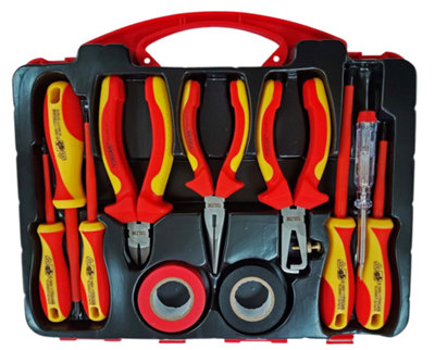 TOOLZONE 11 PIECE VDE ELECTRICIANS TOOL KIT