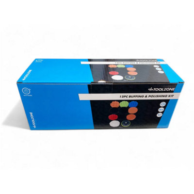 Toolzone 12PC Buffing & Polishing Kit (Car & Metal Restoration)