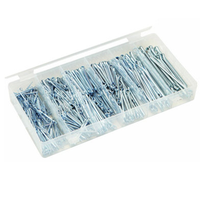 Toolzone 144Pc Large Cotter Pin Assortment Set with Storage Box