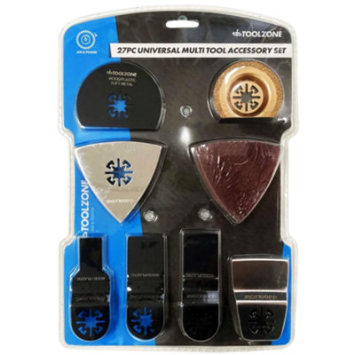 Toolzone 27PC Multitool Blade Set for Oscillating Tools