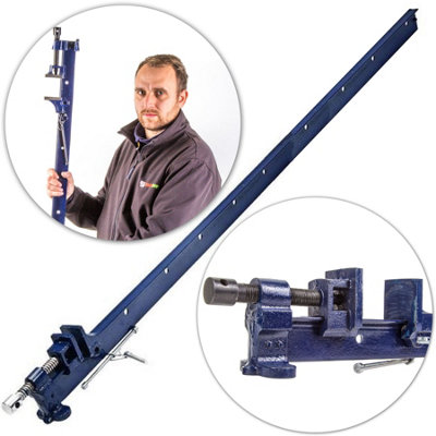 Toolzone Cast Iron T Bar Sash Clamp 72 Inches 1800mm