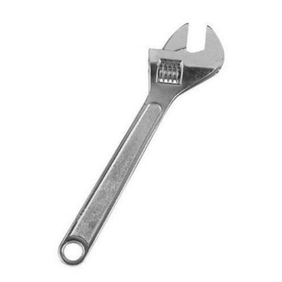 Toolzone SP046 15" Adjustable Spanner, Drop-Forged Steel, 45mm Jaw Opening
