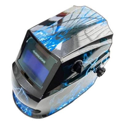 Toolzone Welding Helmet Lightning Design Variable Control Grinding Mode ...