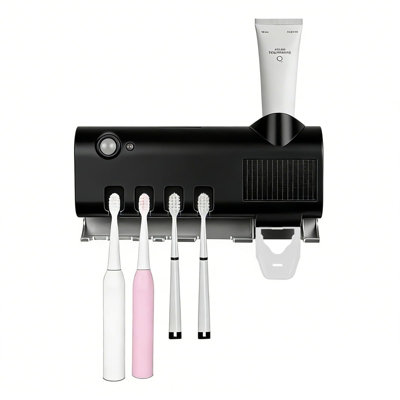Toothbrush Holders Electric Wall Mounted Toothbrush Holder 4 Slots,No ...