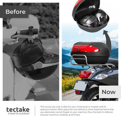 Top box for motorcycle approx. 48 litres - black