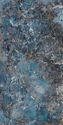 Top Ceramics Blue Marble Effect Tiles High Gloss Floor & Wall Porcelain ...
