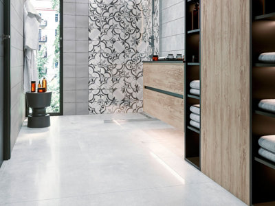 Top Ceramics Grey Lappato Tiles Porcelain Matt Floor Wall (L)60cm x (W ...