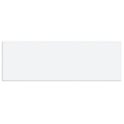 Top Ceramics White Flat Satin/Matt Metro Ceramic Wall Tile (L)300mm x ...