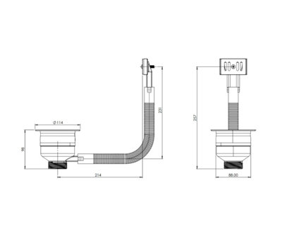 Top Fix Kitchen Sink Strainer 90mm Stainless Steel Kitchen Sink Waste ...