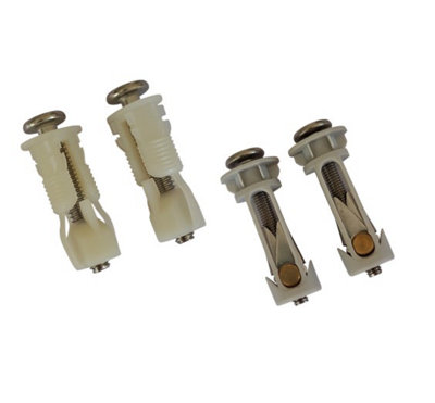 Top Fix Toilet Seat Grommet Set - Universal Fixing Kit - 2 Pack