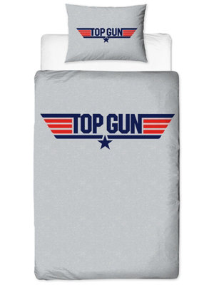 Top Gun Logo Single Duvet Cover and Pillowcase Set | DIY at B&Q