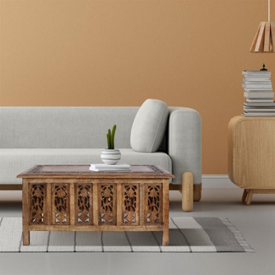 Topfurnishing Beautiful Carved Indian Wooden Coffee Table Side Tables ...