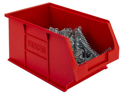 TOPSTORE CONTAINER TC3 RED SEMI-OPEN FRONTED CONTAINERS