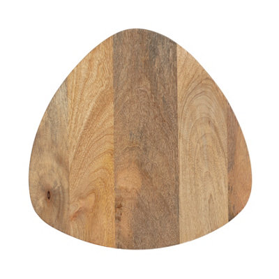 Tora Triangle Solid Wood Side Table Living Room Side Table Bedside ...