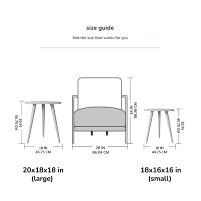 Tora Triangle Solid Wood Side Table Living Room Wooden Side Table ...