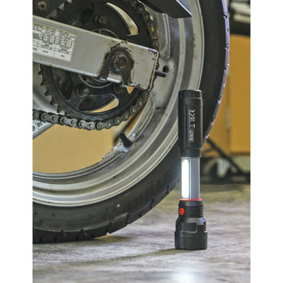 Torch Inspection Light - 3W LED & 3W COB LED - Magnetic Base - Battery ...