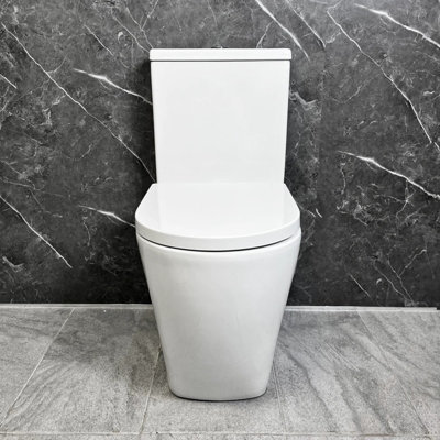 Tornado Flush Toilet Water Saving Rimless Inc Soft Close Seat Closed ...