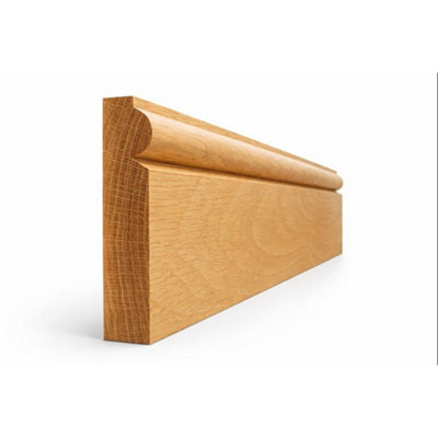 Torus European Oak Skirting Board (Oiled) - 222mm (H) x 19mm (T) x ...