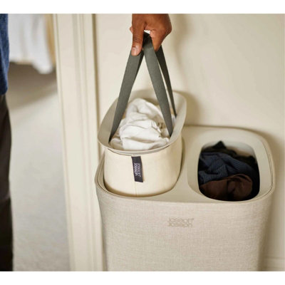 Tota 60L Ecru Laundry Separation Basket | DIY at B&Q