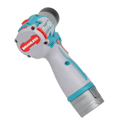 Total Li-Ion 16V Compact Brushless Cordless Drill (with 2 x Batteries ...