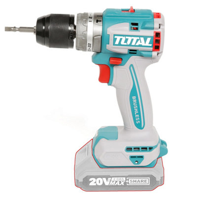 Total Li-Ion 20V Compact Brushless Impact Drill (Battery not included ...