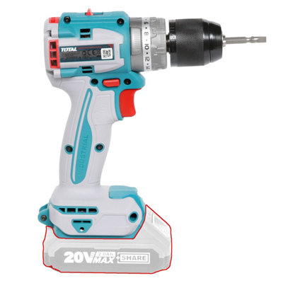 Total Li-Ion 20V Compact Brushless Impact Drill (Battery not included ...