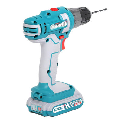 Total Li-Ion 20V Cordless Drill (with 2 x Batteries & Charger ...