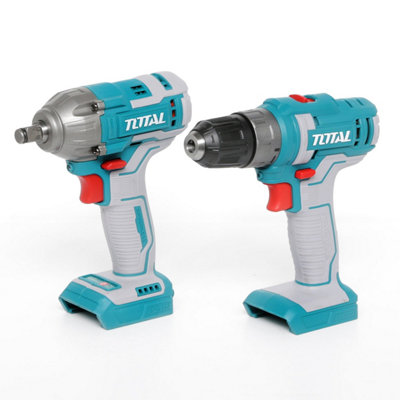 Total Li-Ion 20V Industrial Combo Kit (with 2 x Batteries & Charger ...