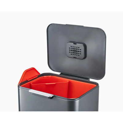 Totem Max 60L Grey Waste & Recycling Bin