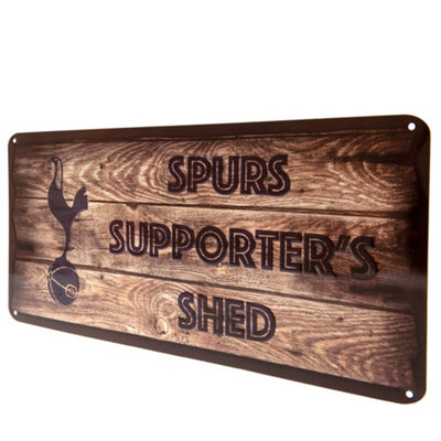 Tottenham Hotspur FC Supporters Shed Plaque Brown (One Size) | DIY at B&Q