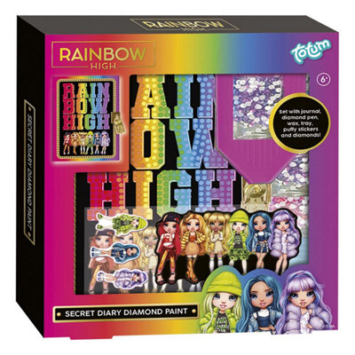 Totum Rainbow High Secret Diary with Lock Craft Set