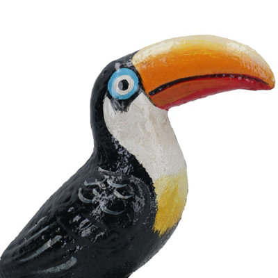 Toucan Exotic Bird Cast Iron Statue Figure Trophy Ornament Sculpture ...