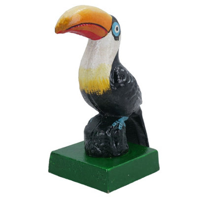 Toucan Exotic Bird Cast Iron Statue Figure Trophy Ornament Sculpture ...
