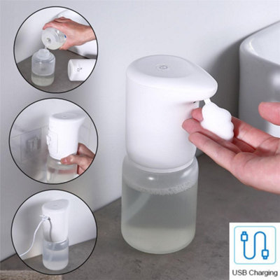 Touchless IR Automatic Hand Sanitiser Soap Dispenser Wall Mountable 400ml USB