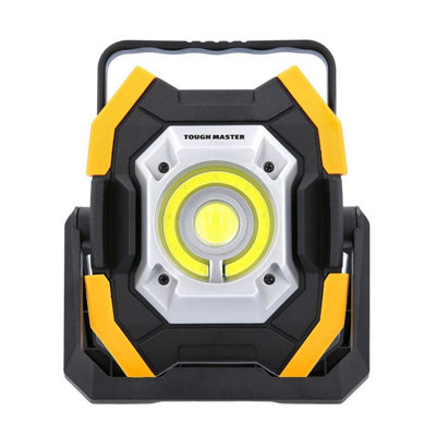 TOUGH MASTER COB Rechargeable Work Light 30W Portable LED 1800 Lumens ...