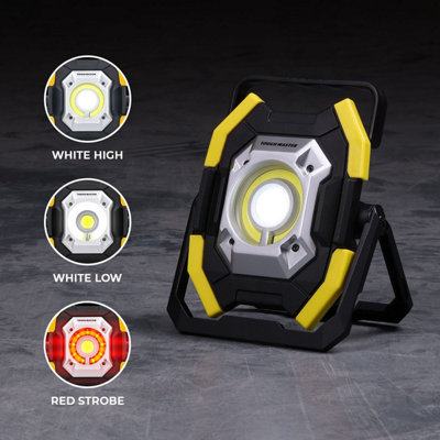 TOUGH MASTER COB Rechargeable Work Light 30W Portable LED 1800 Lumens ...