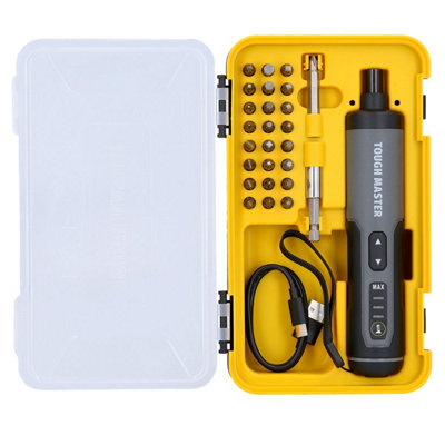 TOUGH MASTER Cordless Electric Screwdriver with Magnetic Bit Holder, 24 ...