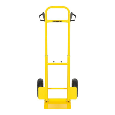 TOUGH MASTER Foldable Hand Truck Adjustable with Pneumatic Wheel ...