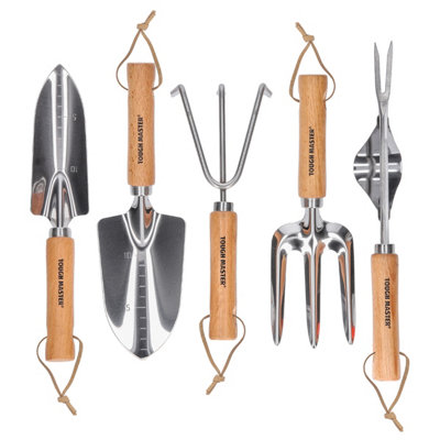 TOUGH MASTER Garden Tool Set Gardening Set with Trowel, Transplanter ...