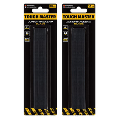 TOUGH MASTER Hacksaw Blades Pack of 20 150mm 24 TPI Carbon Steel Blades ...