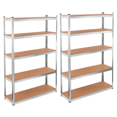 TOUGH MASTER Heavy Duty Storage Shelving Units 180x120x40cm Pack of 2 ...
