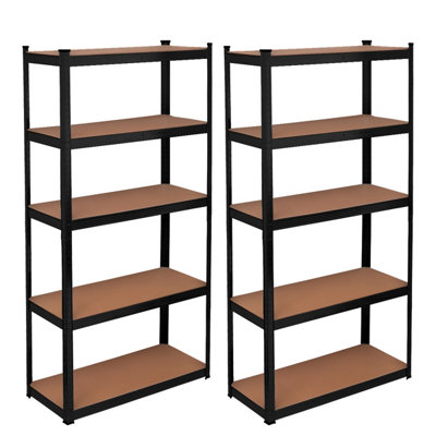 TOUGH MASTER Heavy Duty Storage Shelving Units 180x90x40cm Pack of 2 ...