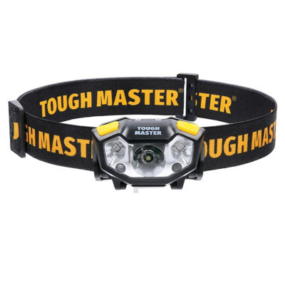TOUGH MASTER LED Mini Headlamp Head Torch Rechargeable Motion Sensor ...