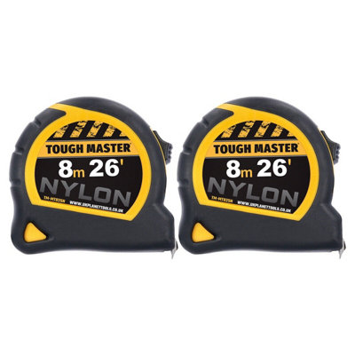 TOUGH MASTER Metal Tape Measure 8m long with Class II Accuracy ...
