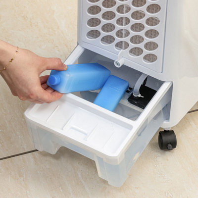 TOUGH MASTER Portable Air Cooler Humidifier Function, 3L Water Tank, 2 ...