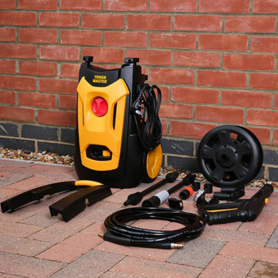 TOUGH MASTER Pressure Washer 140 Bar 1800W Compact Portable for Patio ...