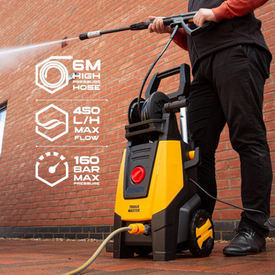 TOUGH MASTER Pressure Washer 160Bar 2000W Compact Portable for Patio ...