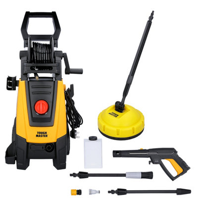 TOUGH MASTER Pressure Washer With Patio Cleaner 160Bar 2000W Compact ...